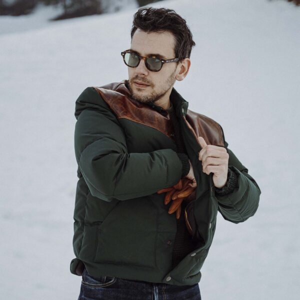 "Bivacco" Forest Green Western Down Jacket - Shangri-la Heritage