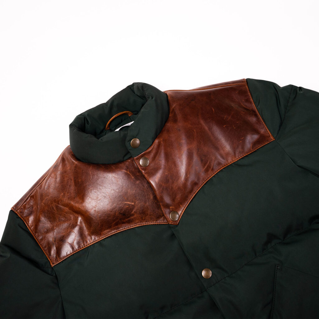"Bivacco" Forest Green Western Down Jacket - Shangri-la Heritage