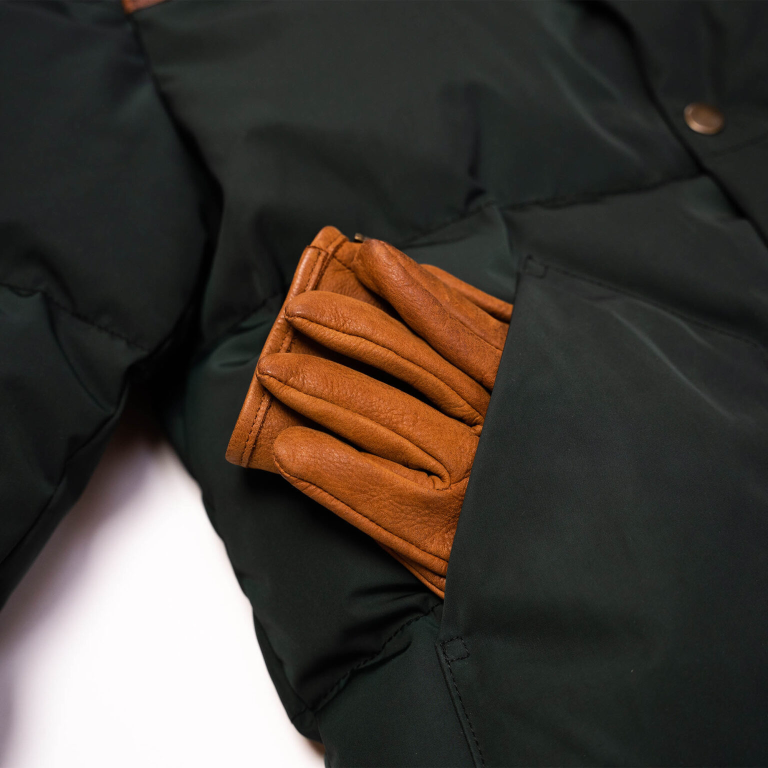 "Bivacco" Forest Green Western Down Jacket - Shangri-la Heritage