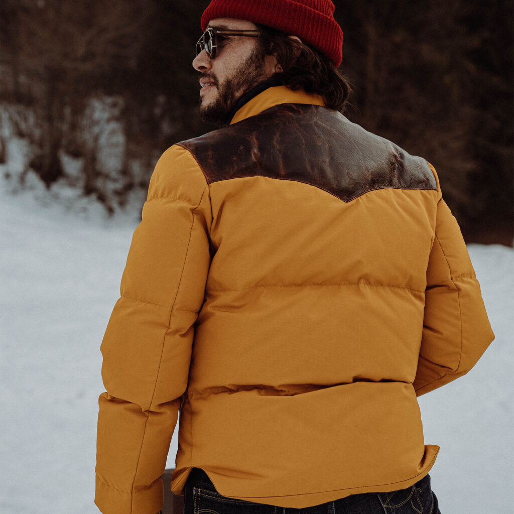 "Bivacco" Yellow Western Down Jacket - Shangri-la Heritage