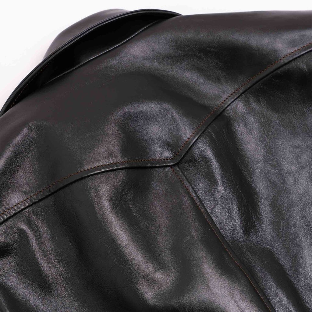 “Cossack” Black Horsehide Leather Jacket - Shangri-la Heritage