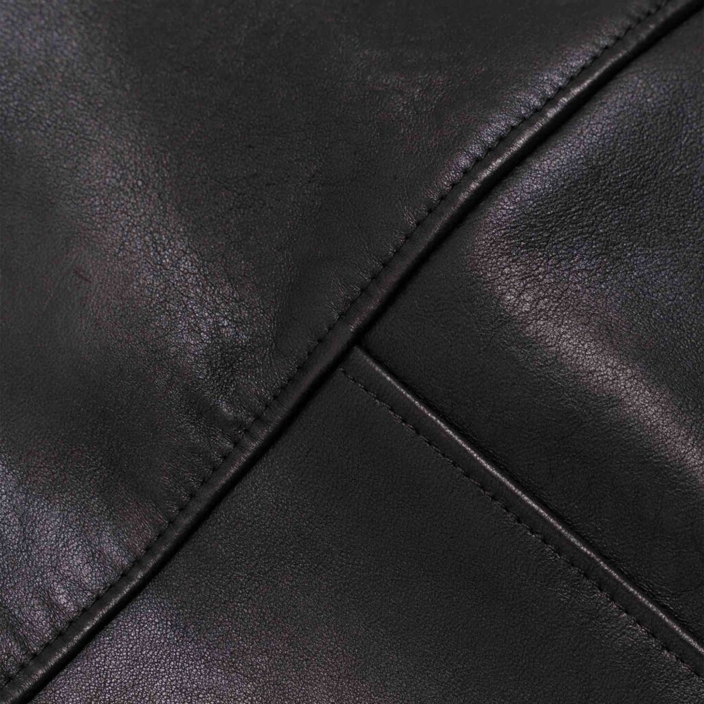 “Enzo” Black Leather Car Coat - Shangri-la Heritage