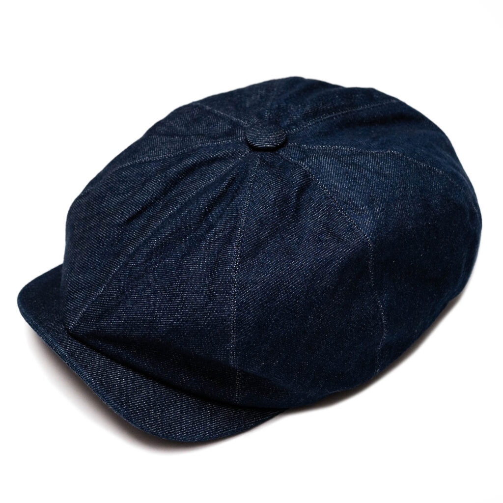 "Outlaw" Selvedge Denim 8 Panel Riders Cap - Shangri-la Heritage