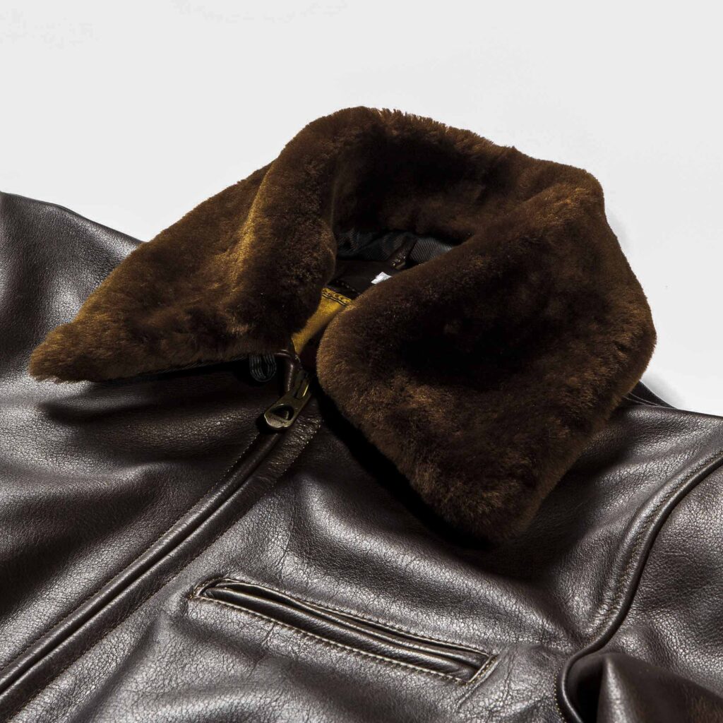 “Varenne” Fur Collar Brown Leather Jacket - Shangri-la Heritage