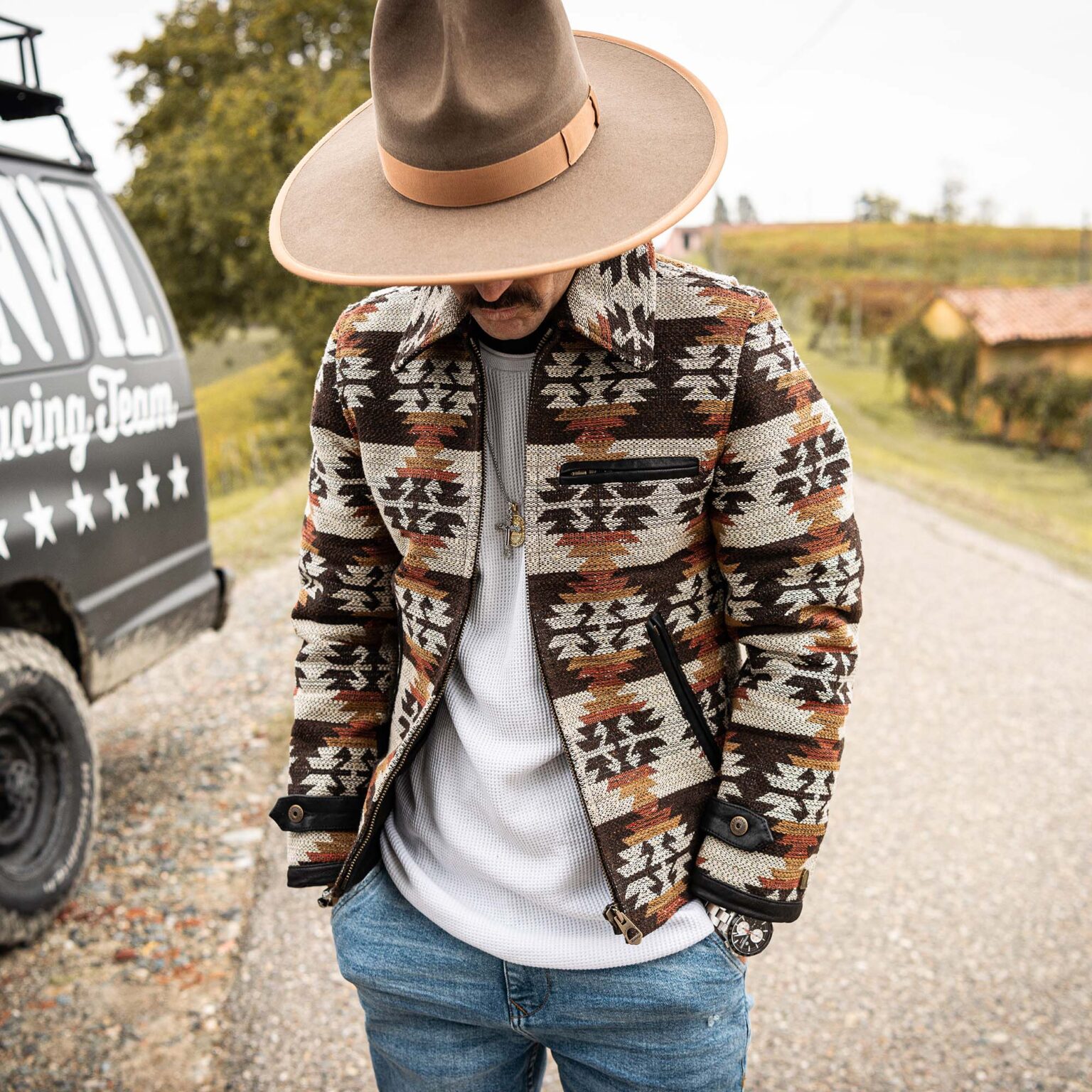 “Varenne” Desert Navajo Wool Jacket - Shangri-la Heritage