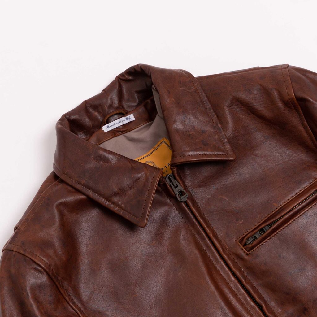 “Varenne” Whiskey Horsehide Leather Jacket - Shangri-la Heritage