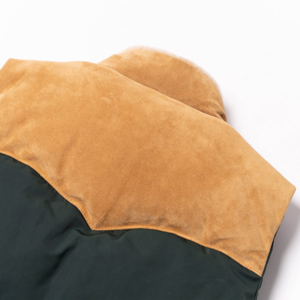 "Bivacco" Forest Green Western Down Vest - Shangri-la Heritage