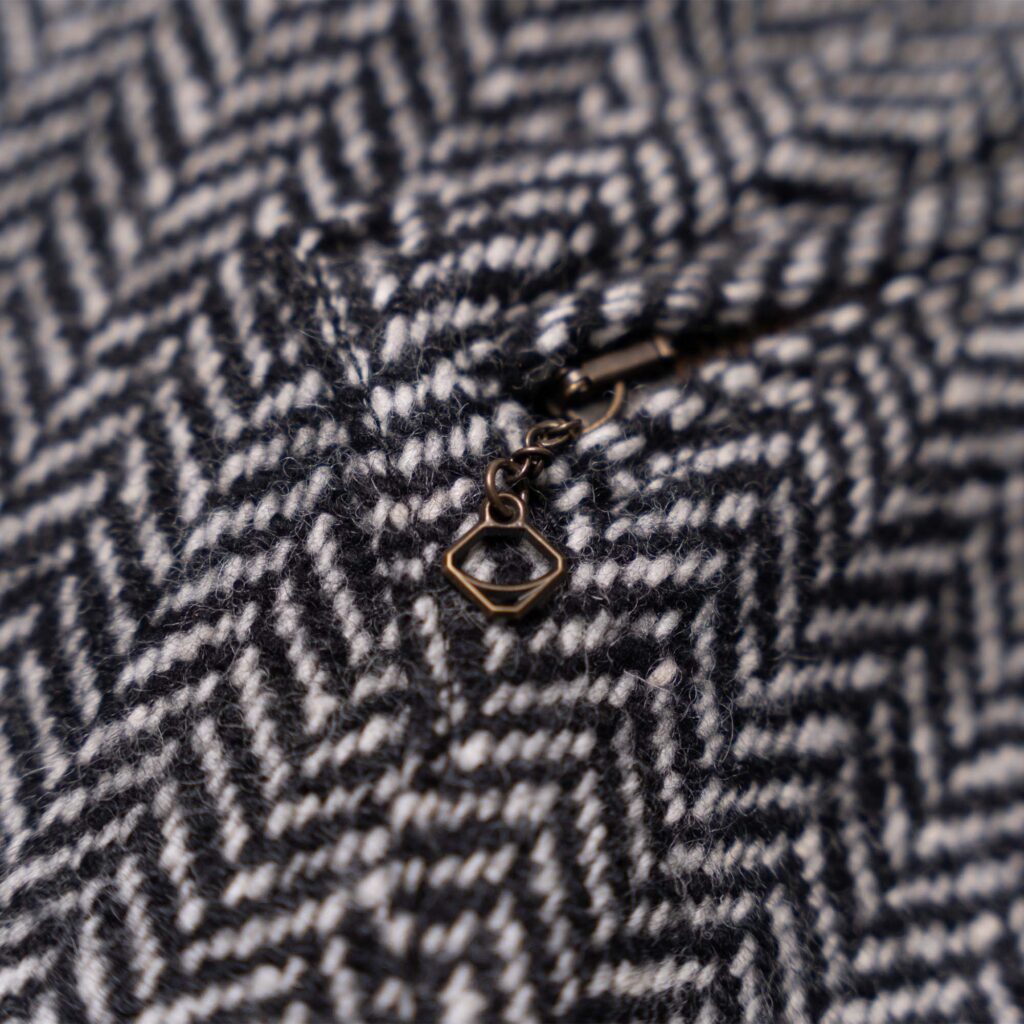 "Stelvio" Grey Herringbone Wool Dispatch Rider Coat - Shangri-la Heritage