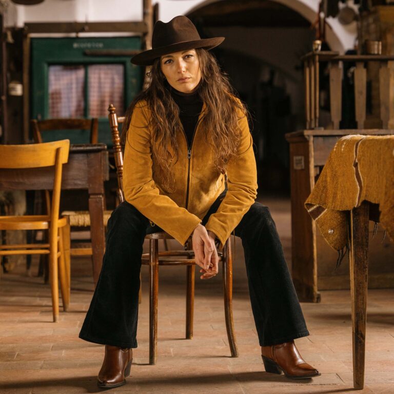 "Varenne" Women’s Fringe Sabbia Suede Jacket - Shangri-la Heritage