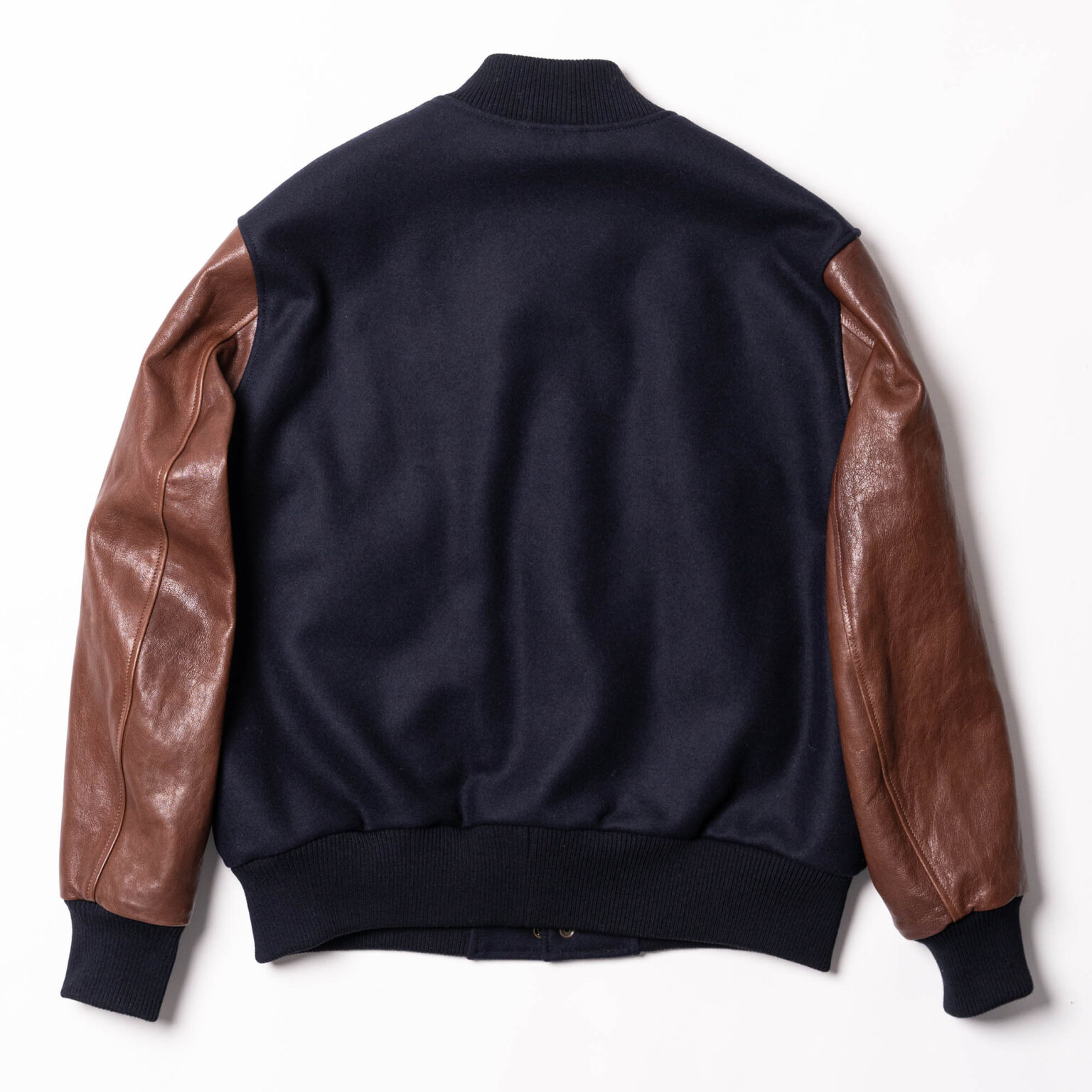 "Varsity" Navy Blue Wool Jacket - Shangri-la Heritage