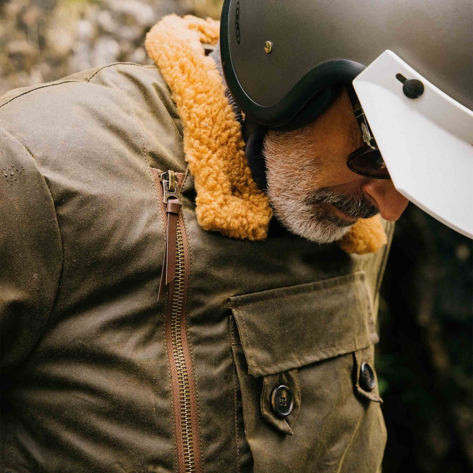 "Swedish" Army Green Motorcycle Waxed Canvas Jacket (Ltd. Ed. 60 pcs ...